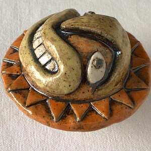 Ceramic Rattle Sun Face Design Handmade Ceramics Rattle Ceramic Decor ...