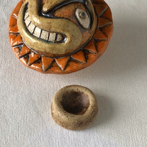 Ceramic Rattle Sun Face Design Handmade Ceramics Rattle Ceramic Decor ...