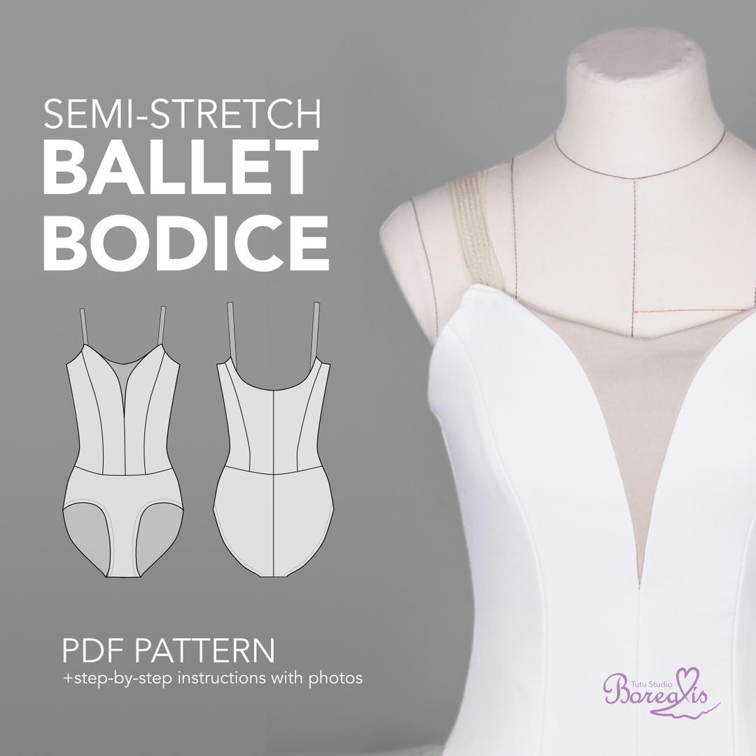 Sewing Pattern L Semi-stretch Ballet Bodice Panty ADULTS D - Etsy