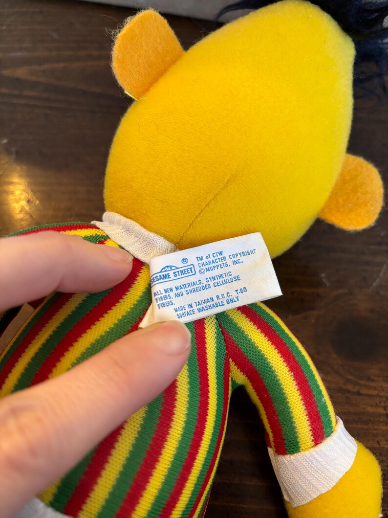 Vintage Burt Sesame Street Plush Stuffed Dolls by Knickerbocker -11" - Etsy