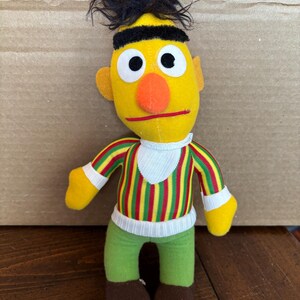 Vintage Burt Sesame Street Plush Stuffed Dolls by Knickerbocker -11" - Etsy