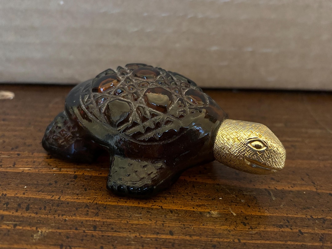 Vintage Avon Cologne Turtle - Ember Colored - Etsy