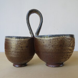 Ceramic Condiment Caddy, Wood and Soda Fired - Etsy
