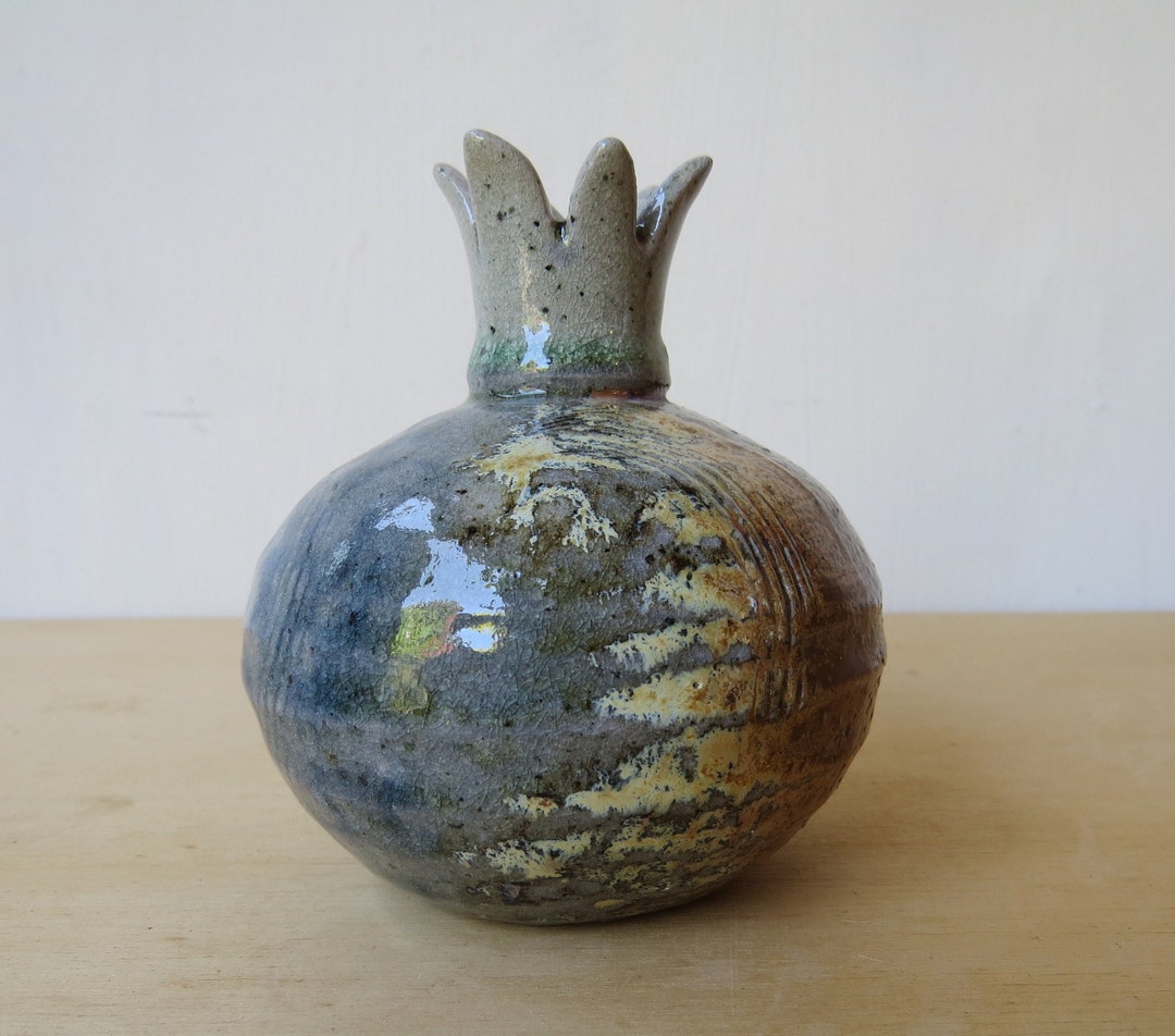 Ceramic Pomegranate Besamim Spice Box: Soda Fired Havdalah Holder - Etsy