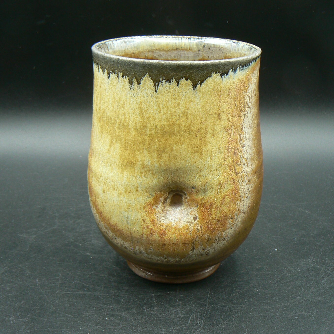 12 oz Ceramic Chawan/Yunomi/Japanese Tea Cup Wood Soda Fired Handmade ...