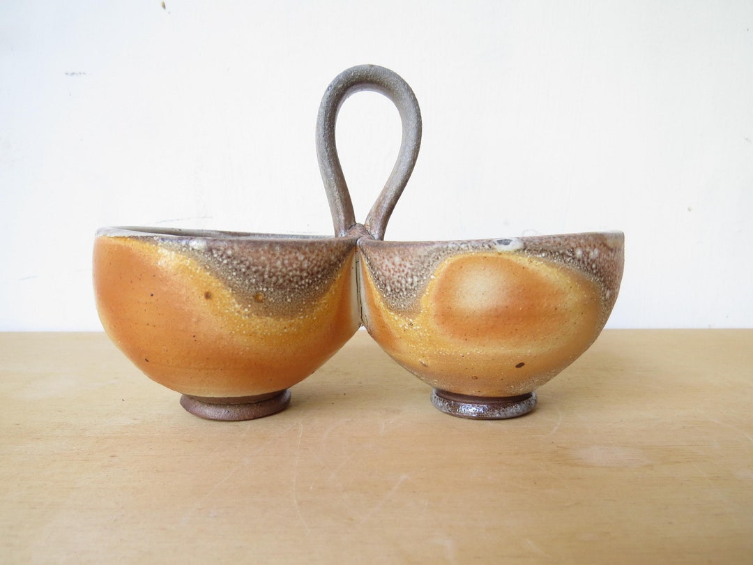 Ceramic Condiment Caddy, Olive and Pits, Pottery Pistachio Bowl ...