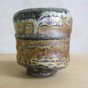 Wood Soda Fired Ceramic Yunomi Cup: Handbuilt Pottery Sake Shot - Etsy