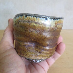 Wood Soda Fired Ceramic Yunomi Cup: Handbuilt Pottery Sake Shot - Etsy