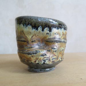 Wood Soda Fired Ceramic Yunomi Cup: Handbuilt Pottery Sake Shot - Etsy
