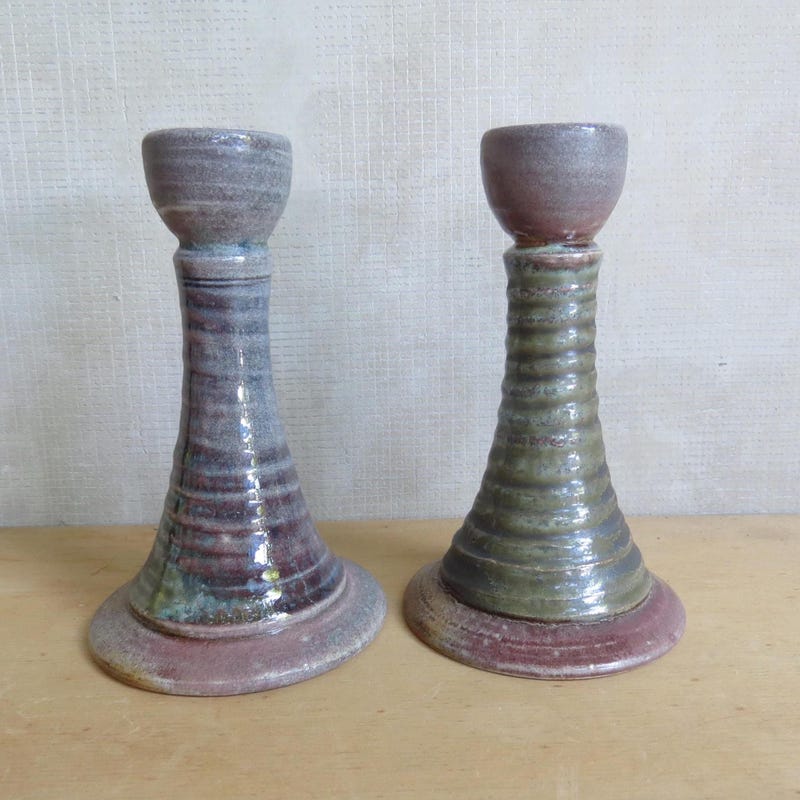 Ceramic Candlesticks - Etsy