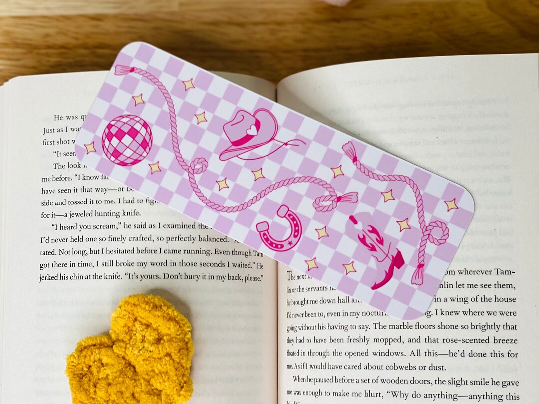 Pink Cowgirl Bookmark, Pink Checkered Bookmarks, Pink Disco Ball, Pink ...
