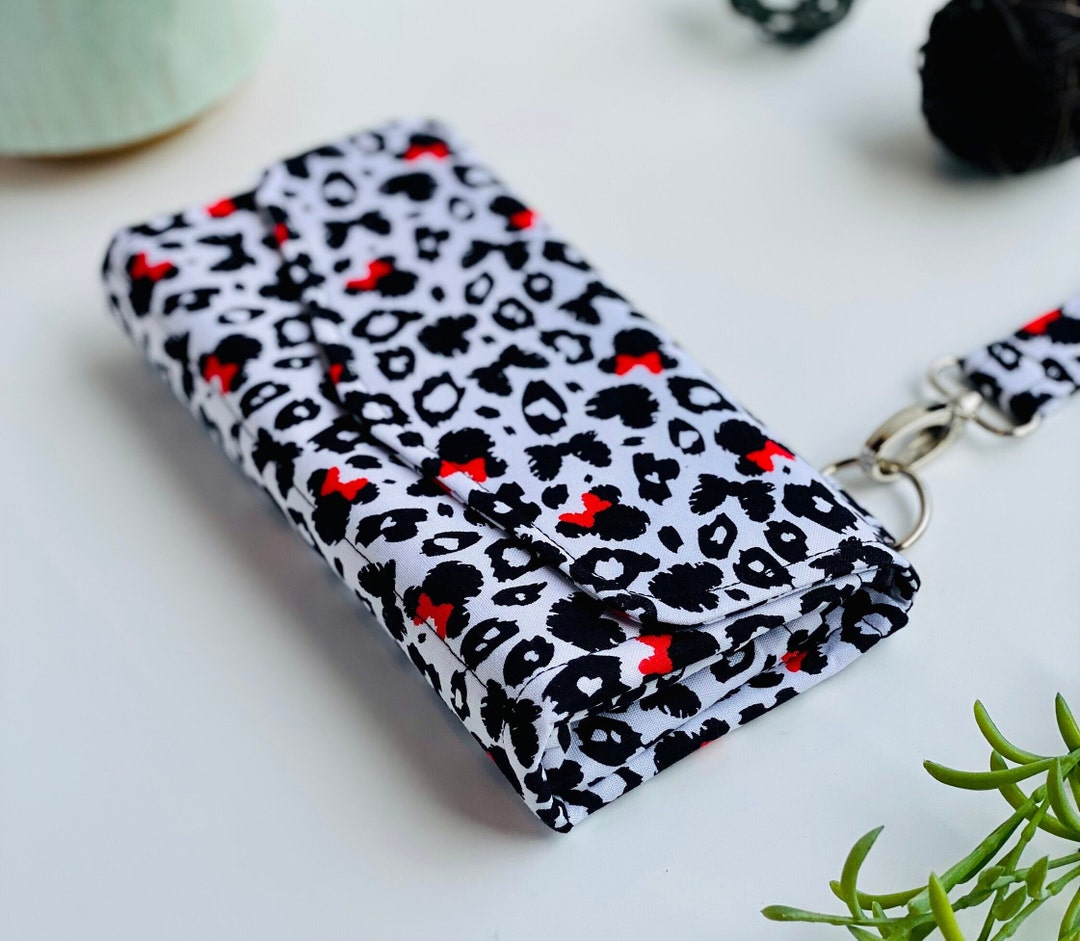 Minnie Mouse Wallet for Women, Disney Wallet, Leopard Clutch, Minnie ...