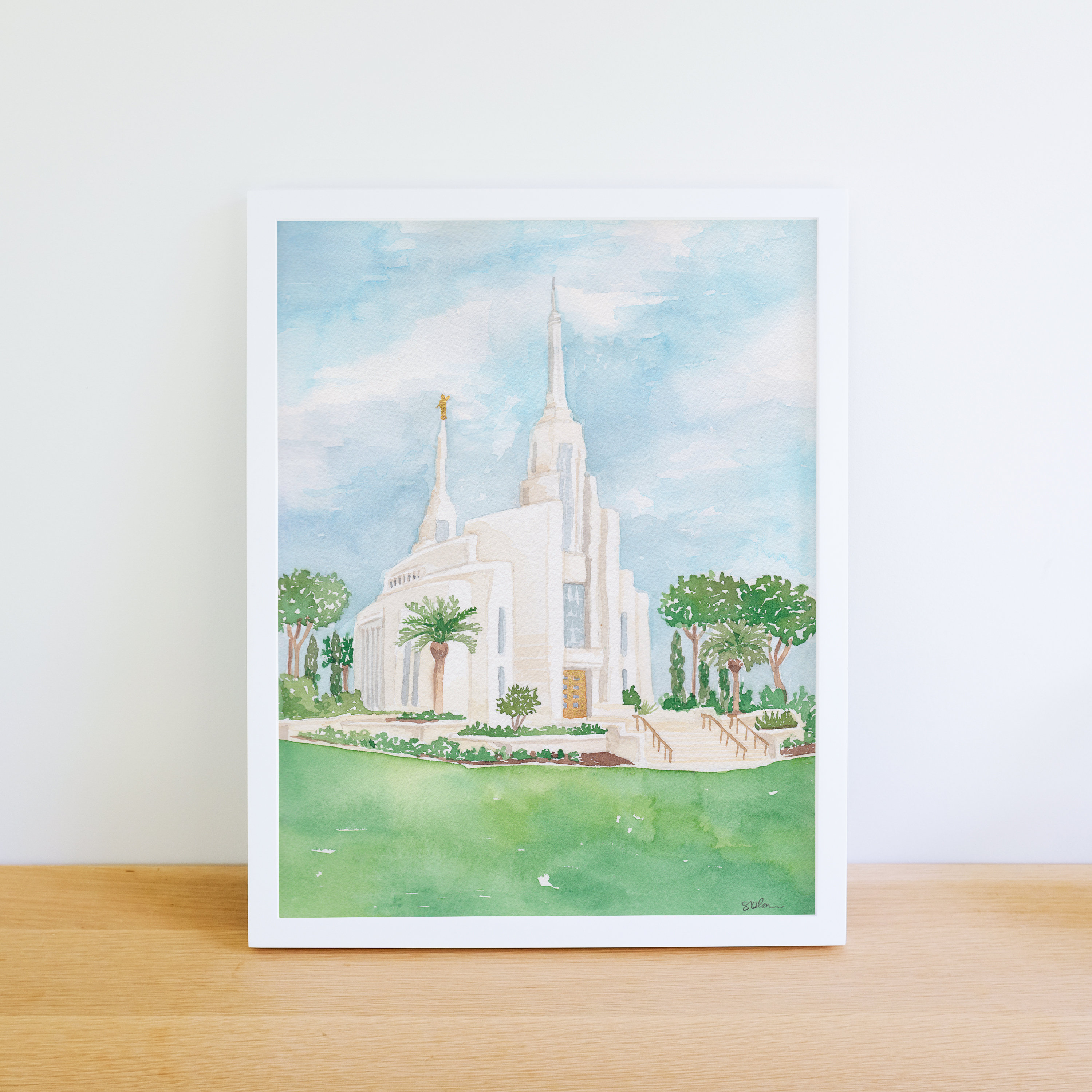 Rome Italy Watercolor LDS Temple Digital Download Realistic - Etsy