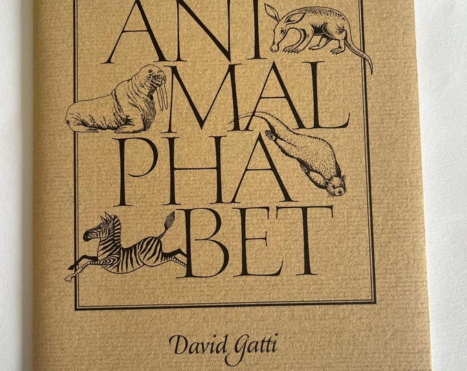 Animalphabet by David Gatti, 2001. SIGNED by AUTHOR Illustrator ...
