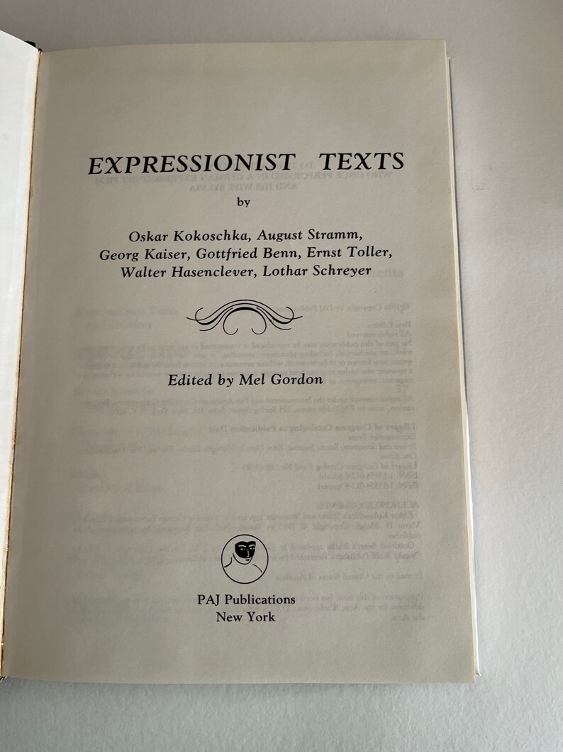EXPRESSIONIST TEXTS German Expressionism Literature Plays, Artists, Art ...