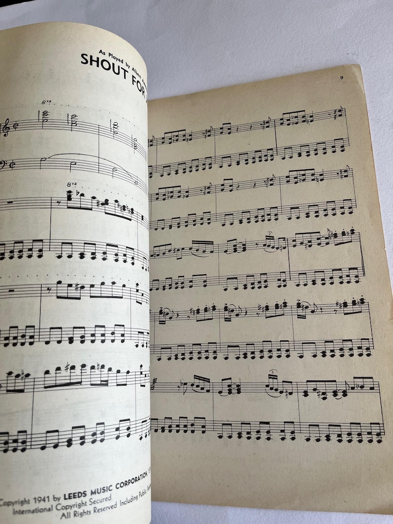 ALBERT AMMONS ~ 5 Boogie Woogie Piano Solos, 1941, Vintage Sheet Music ...