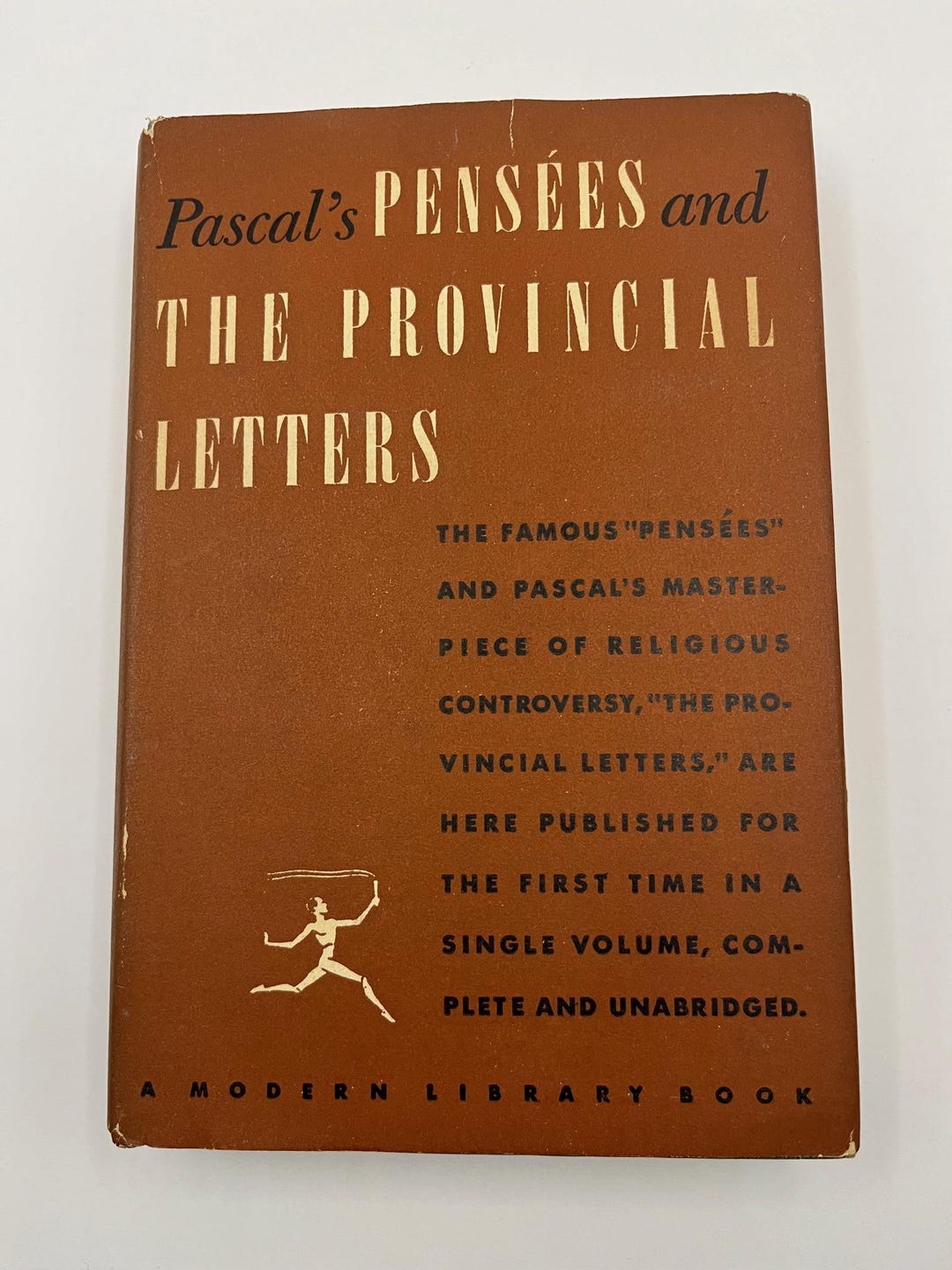 Pensees: the Provincial Letters by Blaise pascal / New York, Modern ...