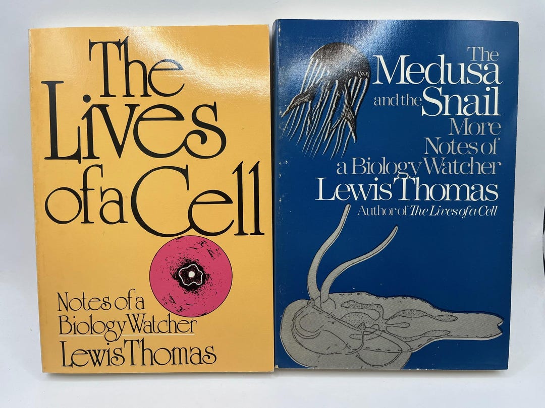 Lewis Thomas ~ the Lives of a Cell & the Medusa and the Snail, 2 Books ...
