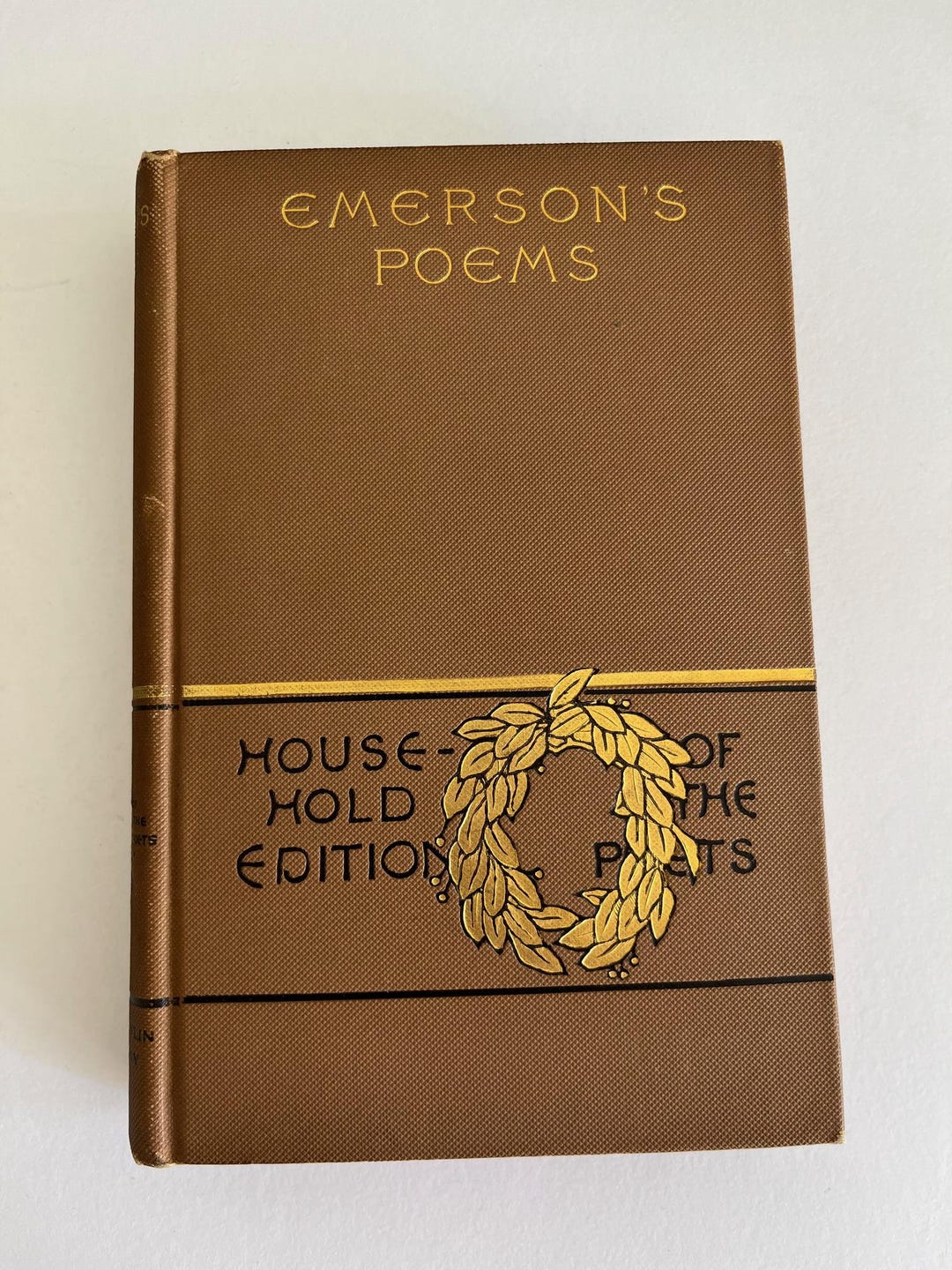 Antique RALPH WALDO EMERSON Poems 1898 Houghton Mifflin and Co ...