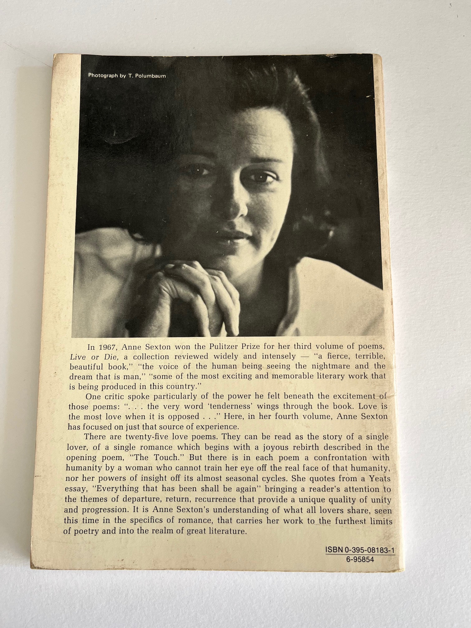 ANNE SEXTON LOVE Poems by Anne Sexton 1969 Modern Poetry Poet Pulitzer ...