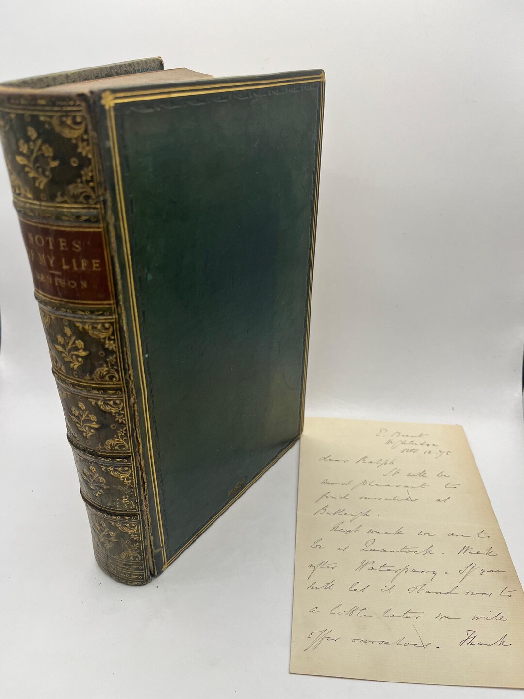 Antique, Notes of My Life, 1805-1878 by George Anthony Denison ...
