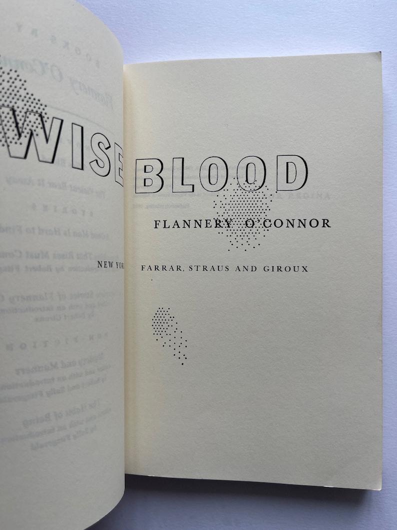FLANNERY O'CONNOR Wise Blood Cover Art by Milton - Etsy