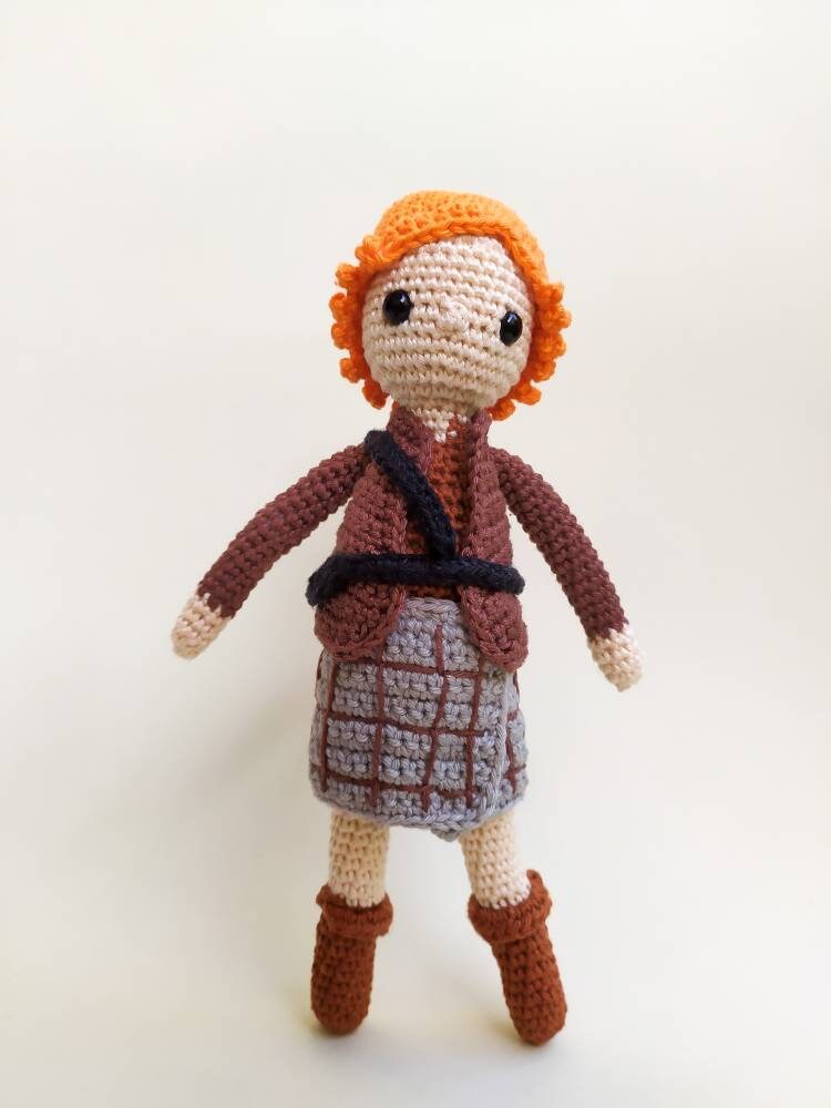 figurine CLAIRE & JAMIE FRASER crochet doll Sassenah Outlander ...