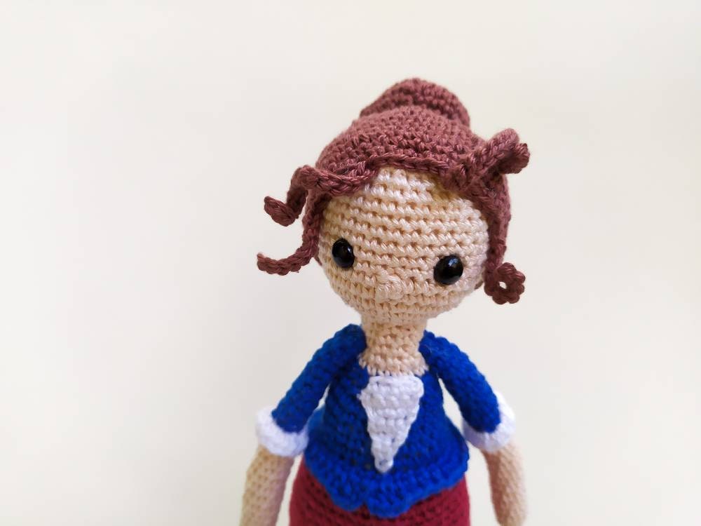 figurine CLAIRE & JAMIE FRASER crochet doll Sassenah Outlander ...