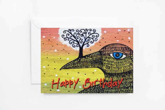 Printable Birthday Card Nature-inspired Blank Birthday Card | Etsy
