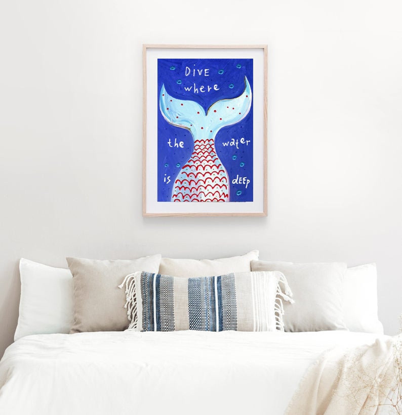 Printable Nursery Wall Art Dive Where the Water is Deep Printable ...