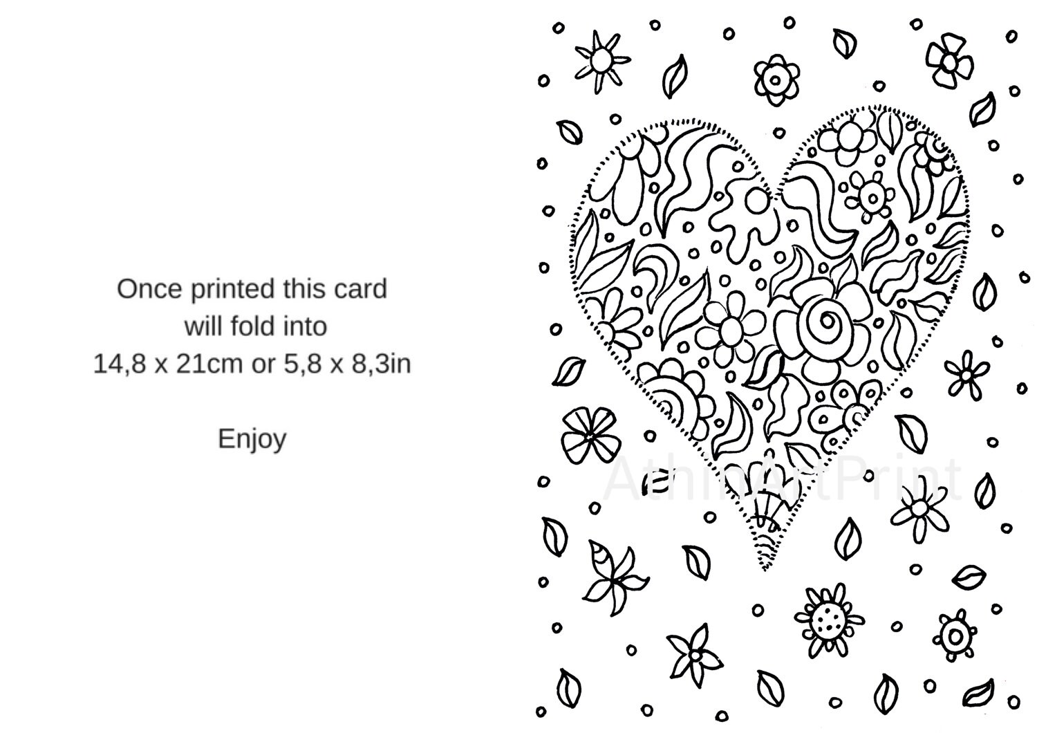 Color Your Emotions With This Amazing Love Card! - Etsy