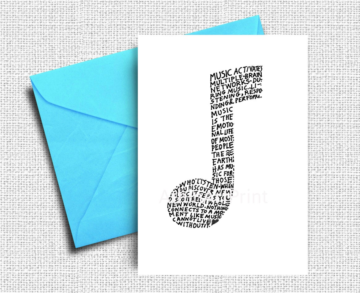 Friendship Cards, Printable Card, Music Cards, Music Teacher Gift ...