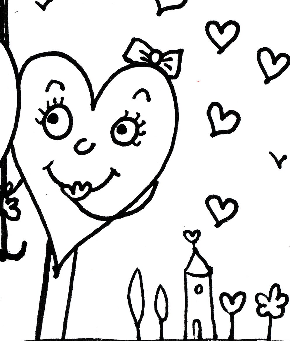 Here for You Printable Coloring Page | Adults/kids at Home Activity ...