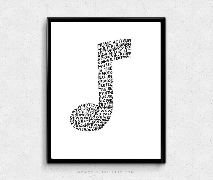 Printable Art Music Print Music Studio Decor INSTANT DOWNLOAD - Etsy