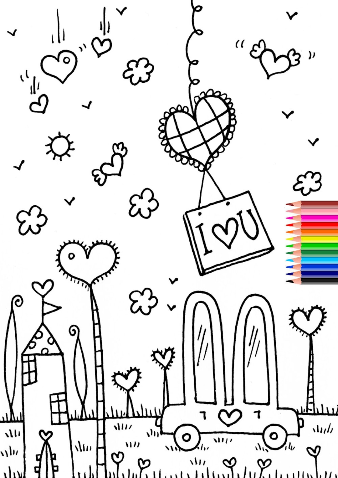 Feel Good Coloring Page | at Home Activity, Kids/adults Coloring Pages ...