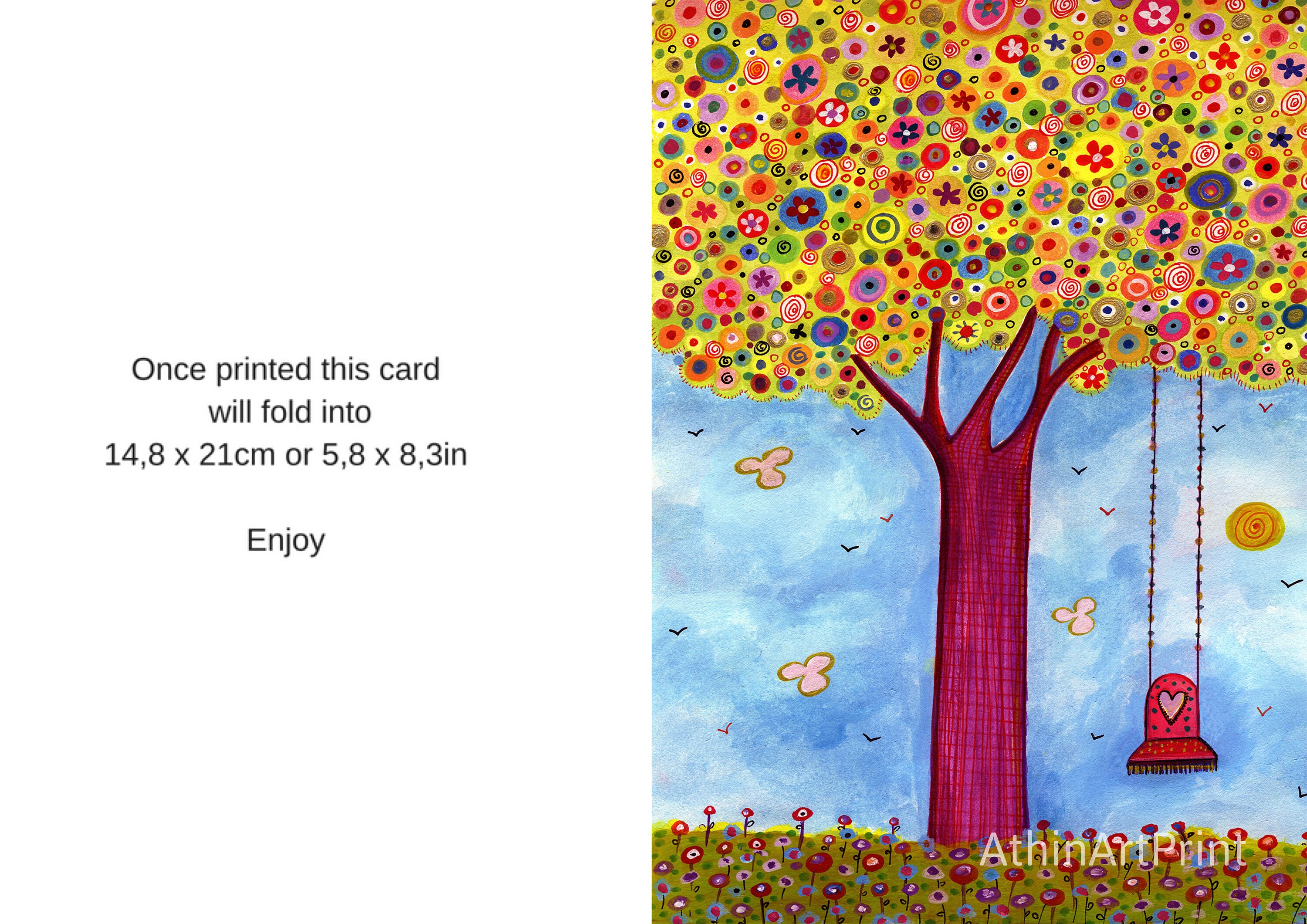 Colorful Love Card for Any Occasion | Printable Anniversary Card ...