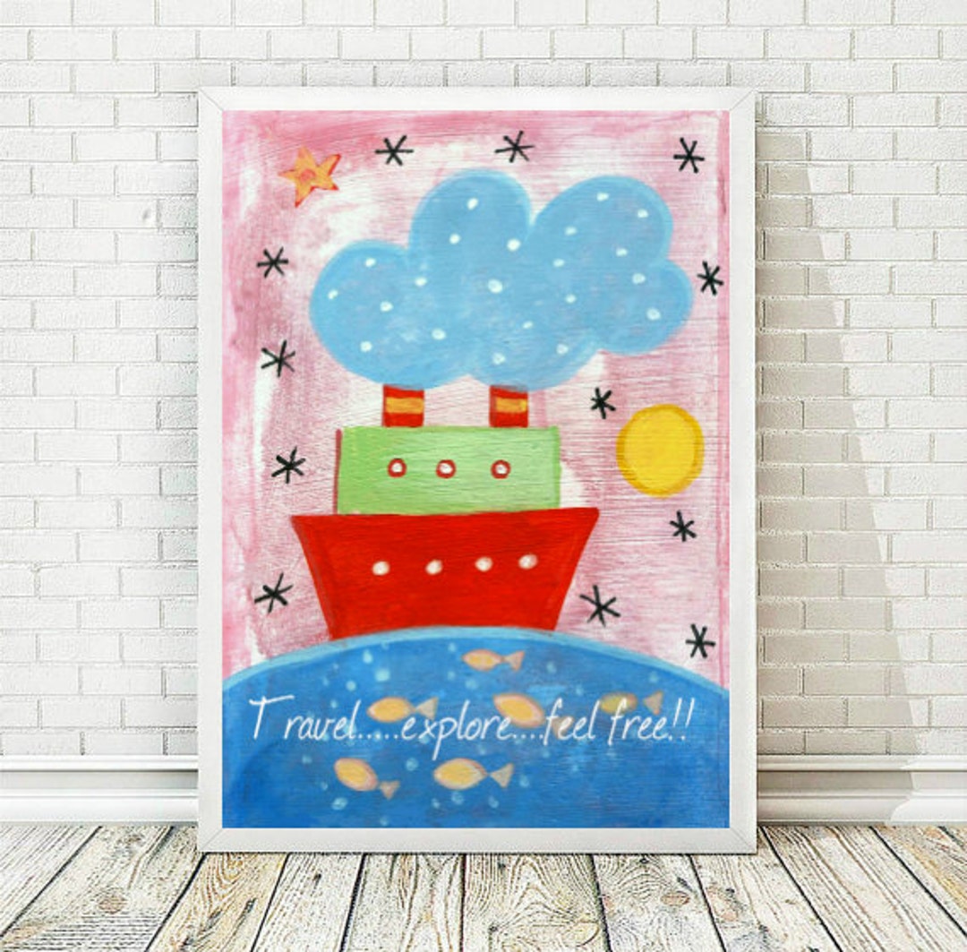 Printable Art for Your Young Explorer | Nursery Wall Art, Baby Shower ...
