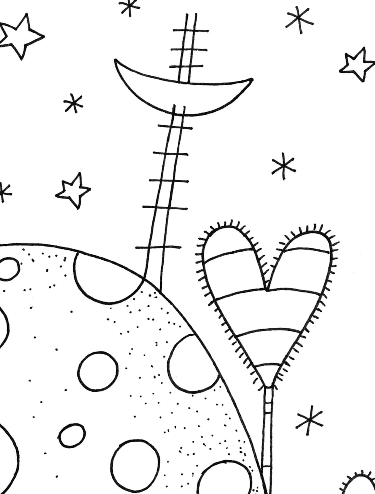 MAGIC Fantasy Coloring Card | Printable Digital Coloring Card | INSTANT ...