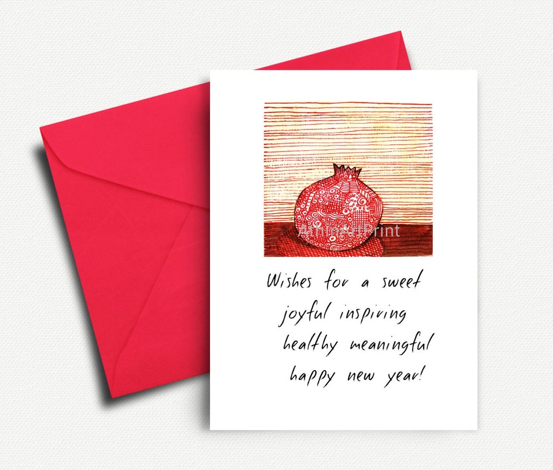 Printable New Years Card Holiday Card Happy New Year Card - Etsy