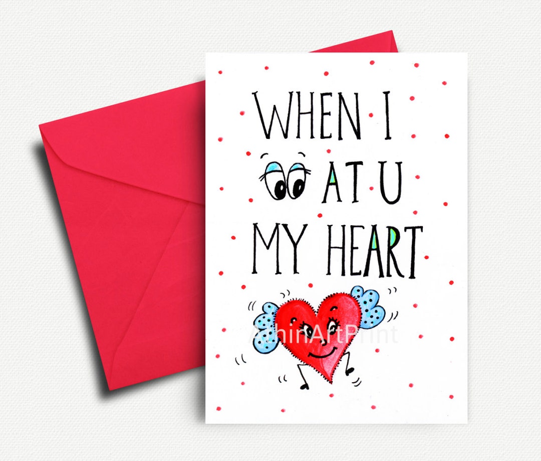 My Heart Skips a Beat | Valentine's Printable Card | INSTANT DOWNLOAD ...