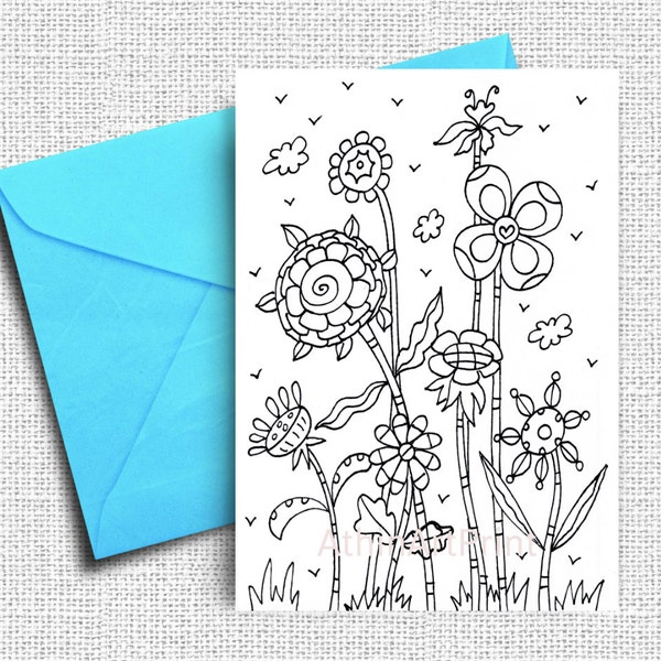 Blank Coloring Page - Etsy