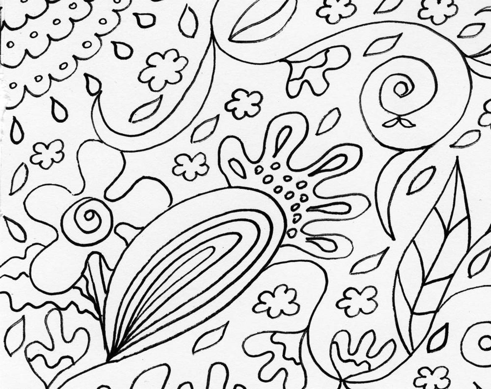 Coloring Pages, Printable Coloring Page, Nature Coloring Page, Coloring ...