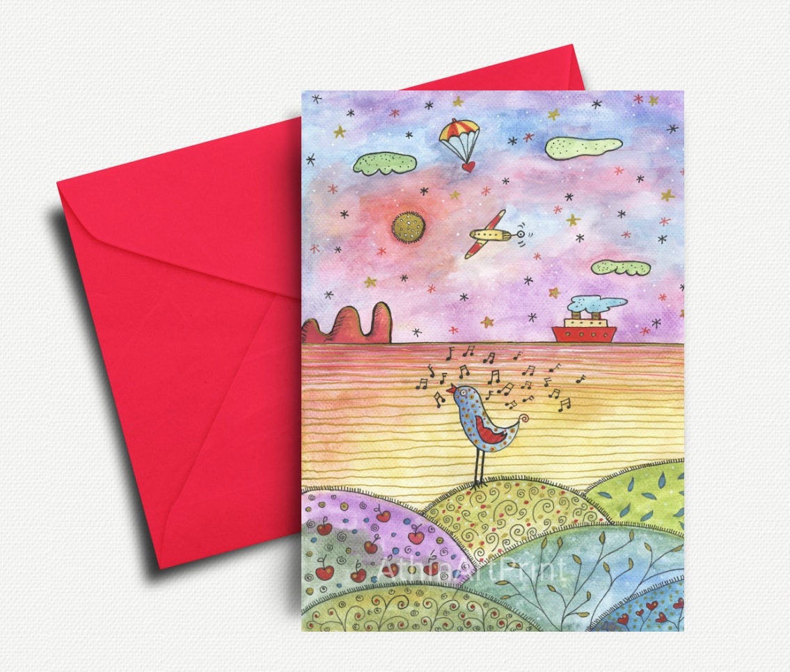 Happy Pastel Card for Any Occasion | Printable & INSTANT DOWNLOAD - Etsy