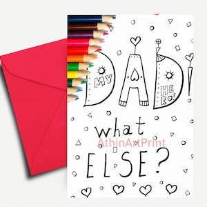 Coloring Card for Your Superhero Dad! | Father's Day Printable Coloring ...
