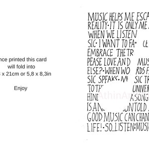 Notes of Inspiration | INSTANT DOWNLOAD Card - Etsy