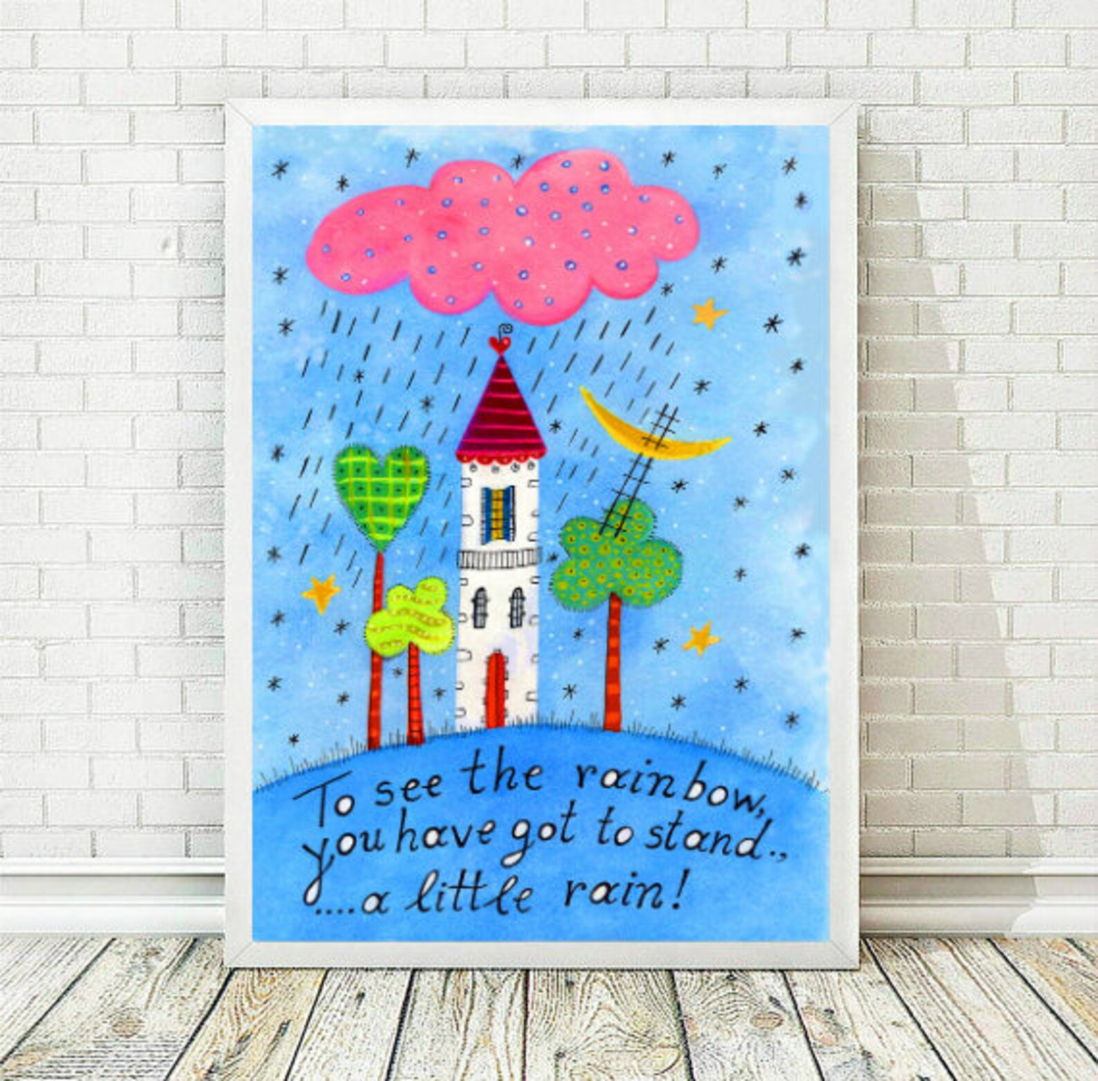 To See the Rainbow You Have Got to Stand a Little Rain | Printable ...