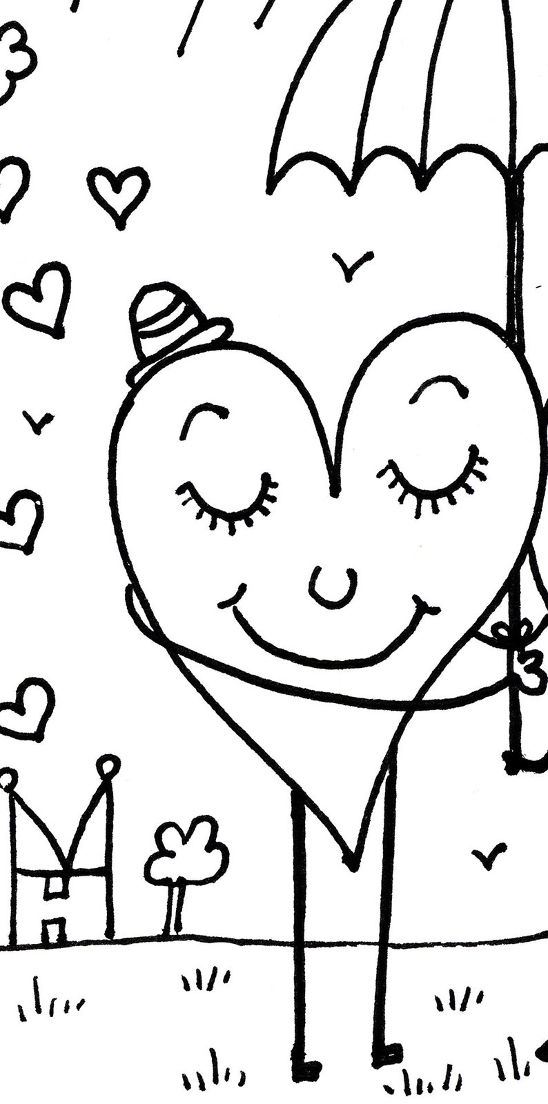 Here for You Printable Coloring Page | Adults/kids at Home Activity ...