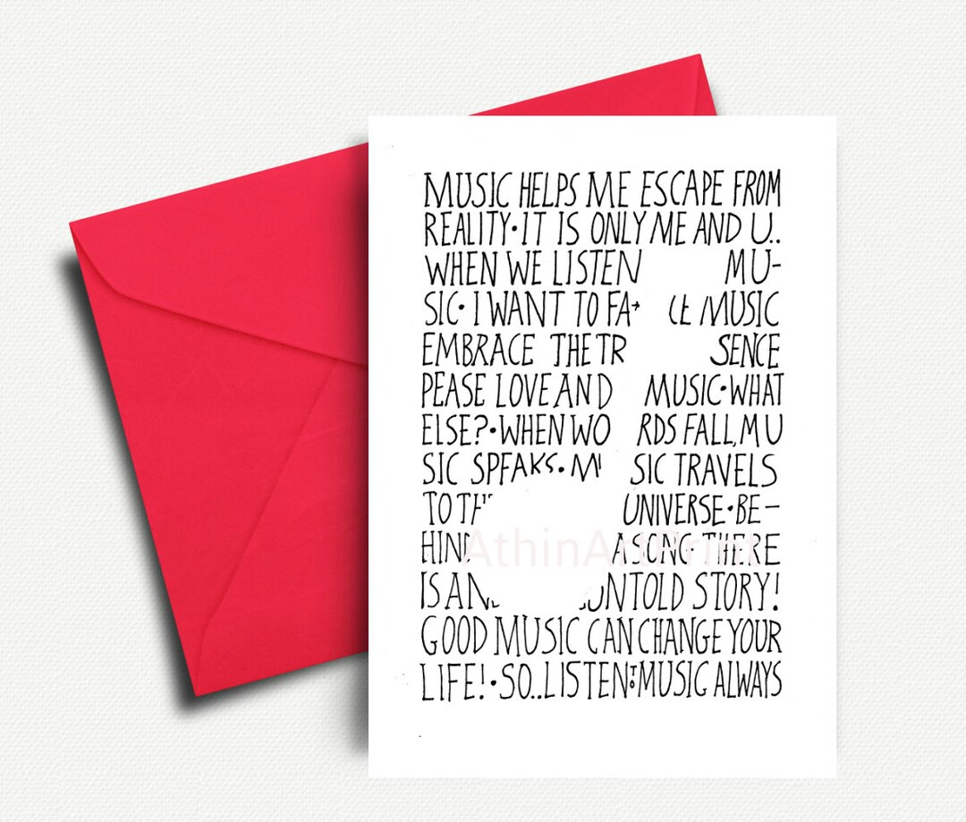Notes of Inspiration | INSTANT DOWNLOAD Card - Etsy