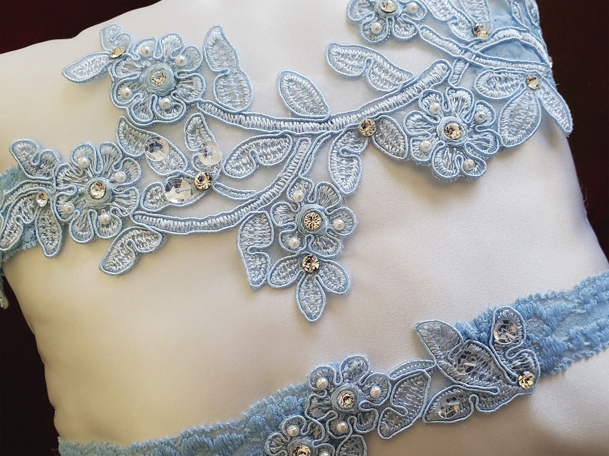 Wedding Garter Set,blue Garter,light Blue Rhinestone Garter,bridal ...
