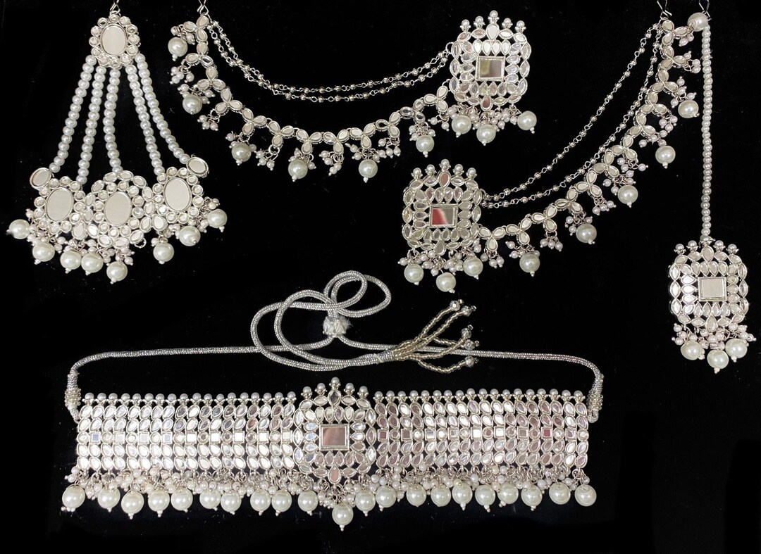 Pakistani Indian Heavy Jewelry Set - Etsy